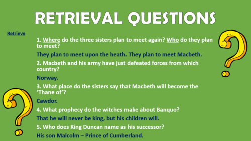 Macbeth - Whole Class Reading Session! | Teaching Resources