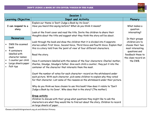 Voices in the Park Week 1 | Teaching Resources