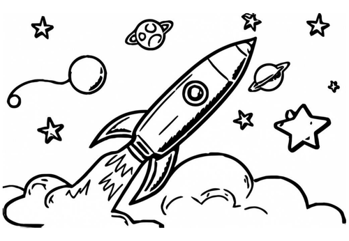 19 Different A4 Space Rockets, Planets Colouring / Coloring Sheets ...