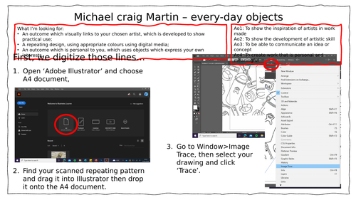 GCSE Digital Art Lesson - Michael Craig Martin | Teaching Resources