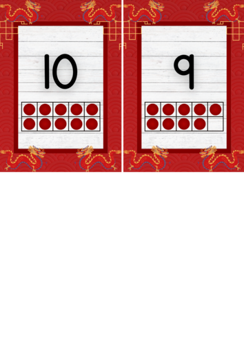 Chinese New Year 10 Frame Posters & Flashcards (A4, A5 & A6) | Teaching ...