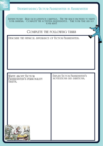 Frankenstein by Mary Shelley Resource Bundle | Teaching Resources