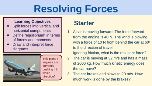 P8.9 Resolution of Forces | Teaching Resources