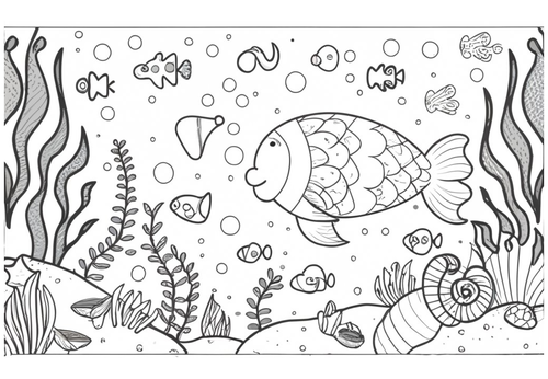 20 A4 OCEAN Themed Colouring / Coloring Sheets, Pages / Mindfulness ...