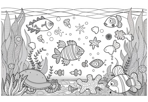 20 A4 OCEAN Themed Colouring / Coloring Sheets, Pages / Mindfulness ...
