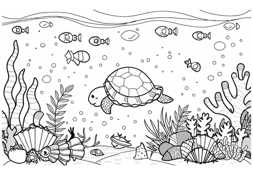20 A4 OCEAN Themed Colouring / Coloring Sheets, Pages / Mindfulness ...