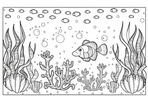 20 A4 OCEAN Themed Colouring / Coloring Sheets, Pages / Mindfulness ...