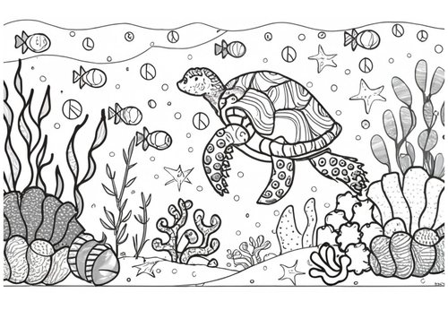 20 A4 OCEAN Themed Colouring / Coloring Sheets, Pages / Mindfulness ...