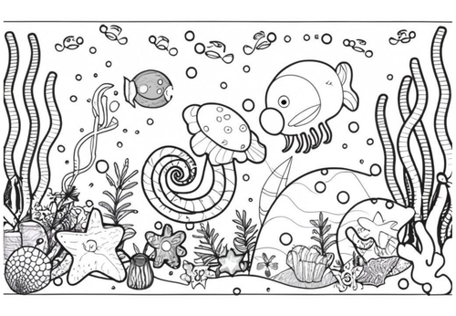 20 A4 OCEAN Themed Colouring / Coloring Sheets, Pages / Mindfulness ...