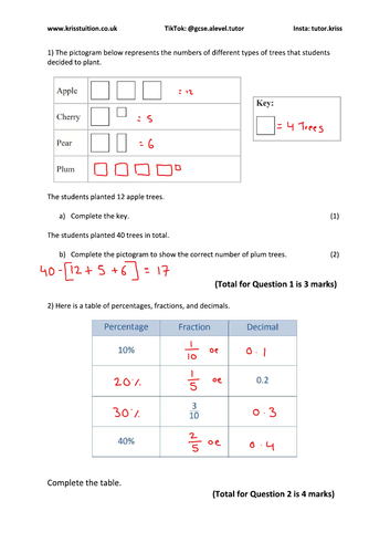 GCSE PREDICTED 2024 MATHS PAPER 3 FOUNDATION (AQA) | Teaching Resources