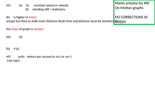 P10.3b Forces & Braking - Uniform acceleration | Teaching Resources