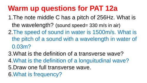 P12.2 The properties of waves | Teaching Resources