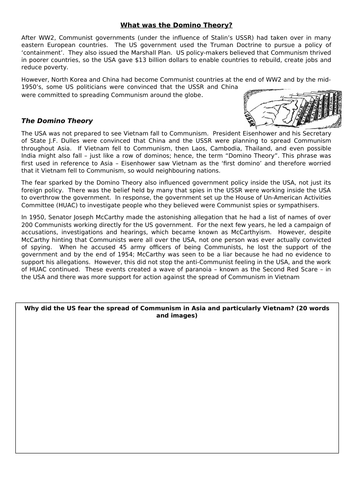 8145 - Conflict in Asia - The Domino Theory (pt 1 Vietnam) | Teaching ...