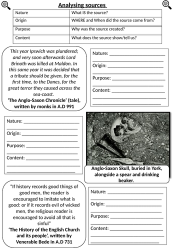 2. Sources & interpretations KS3 | Teaching Resources