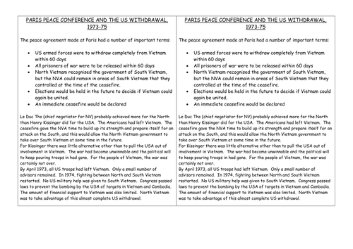 8145 - Conflict in Asia: Paris peace talks and the fall of Saigon ...