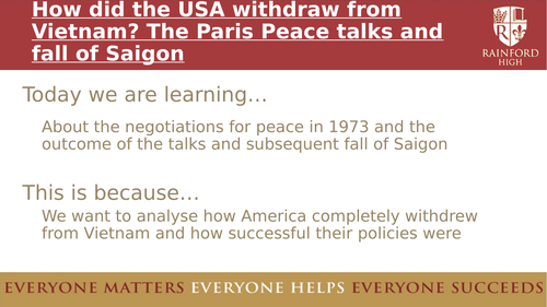8145 - Conflict in Asia: Paris peace talks and the fall of Saigon ...