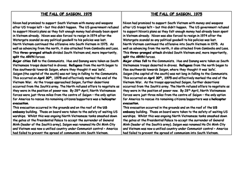 8145 - Conflict in Asia: Paris peace talks and the fall of Saigon ...