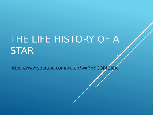 P16.2 The life history of a star | Teaching Resources