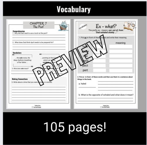 FINDING BEAR Novel Study and Reading Comprehension Activities ...