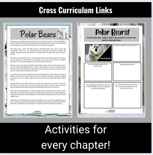 FINDING BEAR Novel Study and Reading Comprehension Activities ...