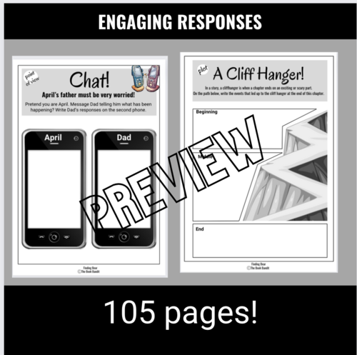 FINDING BEAR Novel Study and Reading Comprehension Activities ...