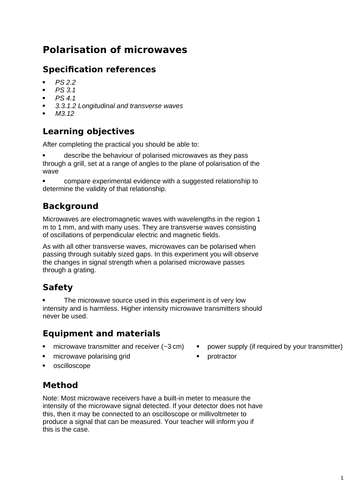 AQA A-level Physics Waves | Teaching Resources
