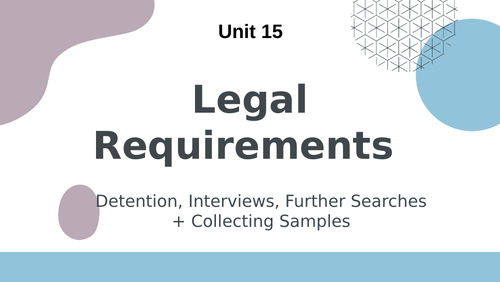 Legal Requirements | Teaching Resources