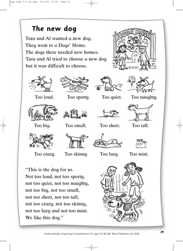 Comprehension - ages 5-6 (Year 2) | Teaching Resources