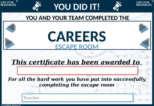 Careers & Jobs Escape Room | Teaching Resources