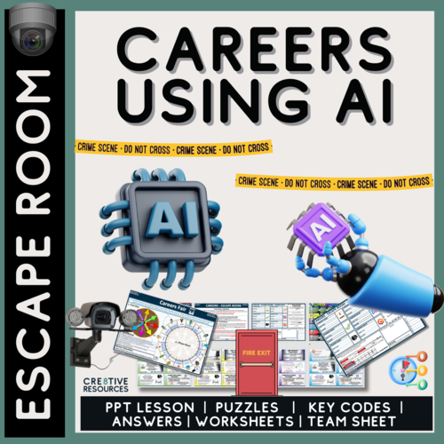 Career Using AI Escape Room | Teaching Resources
