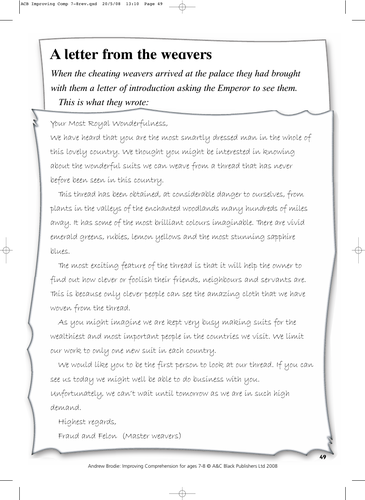 Reading comprehension age 7-8 (Year 4) | Teaching Resources