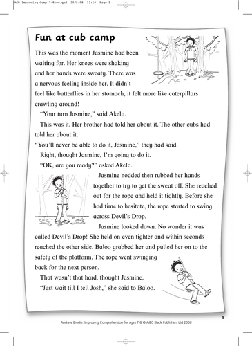 Reading comprehension age 7-8 (Year 4) | Teaching Resources