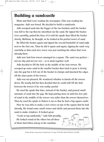 Reading comprehension age 7-8 (Year 4) | Teaching Resources