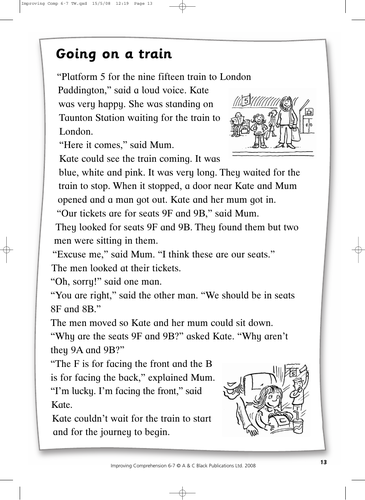 Reading comprehension ages 6-7 (year 3)) | Teaching Resources