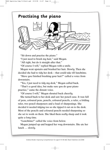Reading comprehension age 9-10 (year 5) | Teaching Resources