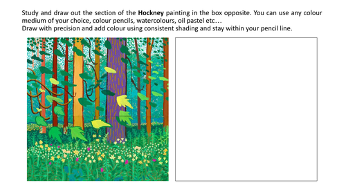 Artist David Hockney Worksheet - Cover Lesson | Teaching Resources
