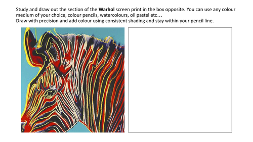 Artist Andy Warhol Worksheet - Cover Lesson | Teaching Resources