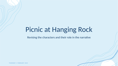 Picnic at Hanging Rock - Revision ppts | Teaching Resources