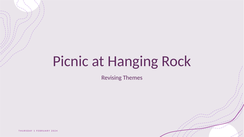 Picnic at Hanging Rock - Revision ppts | Teaching Resources