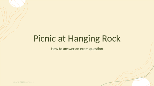 Picnic at Hanging Rock - Revision ppts | Teaching Resources