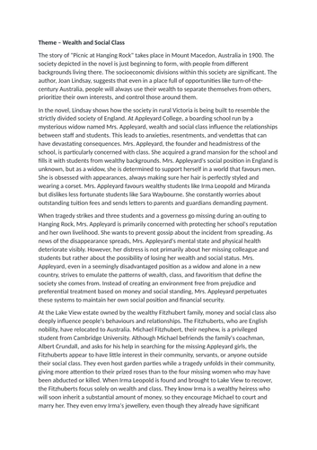 Picnic at Hanging Rock - Revision ppts | Teaching Resources