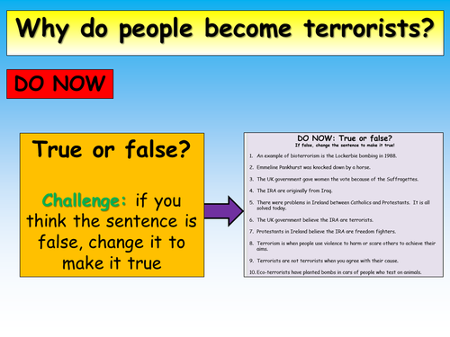 Terrorist or Freedom Fighter | Teaching Resources