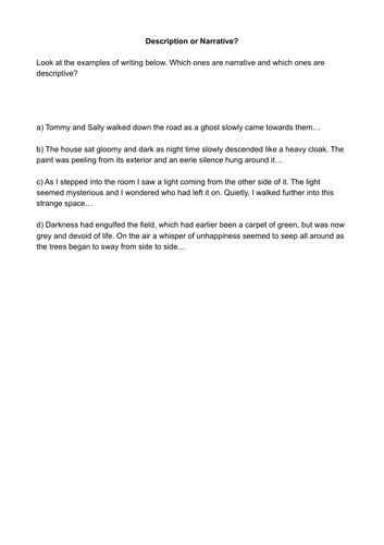 KS3 The Gothic Descriptive and Narrative Writing | Teaching Resources