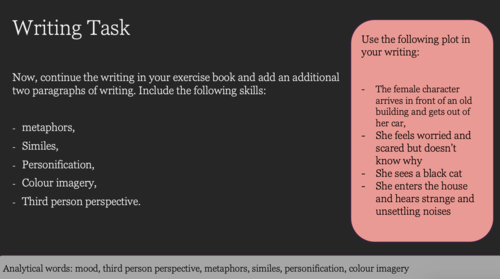 KS3 The Gothic Practising Writing | Teaching Resources