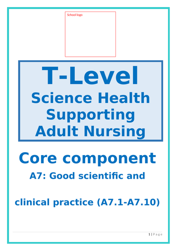 T-Level Health 2024-2025 A7.1-A7.10 SOP's , stock management ...