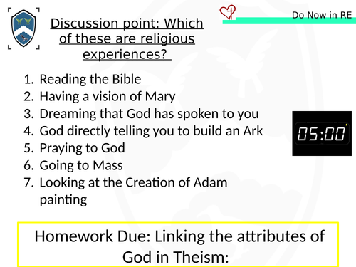 Philosophy - Types of religious experiences | Teaching Resources