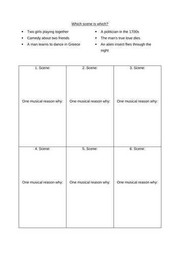 Film Music Lesson - GCSE AoS 3: Film Music (Eduqas AQA OCR) | Teaching ...