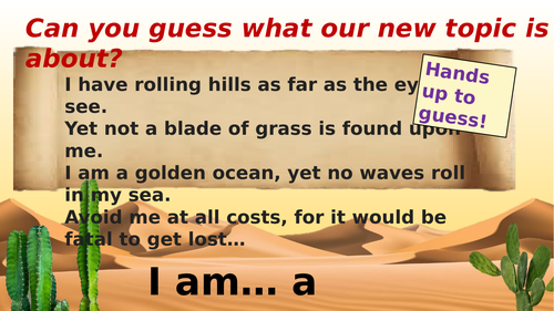 KS3 Geography: Hot Deserts - What are hot deserts like and where are ...