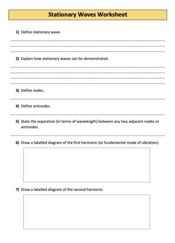 Electrons, Waves & Photons Worksheets - A Level Physics | Teaching ...