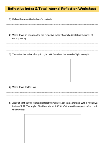 Electrons, Waves & Photons Worksheets - A Level Physics | Teaching ...